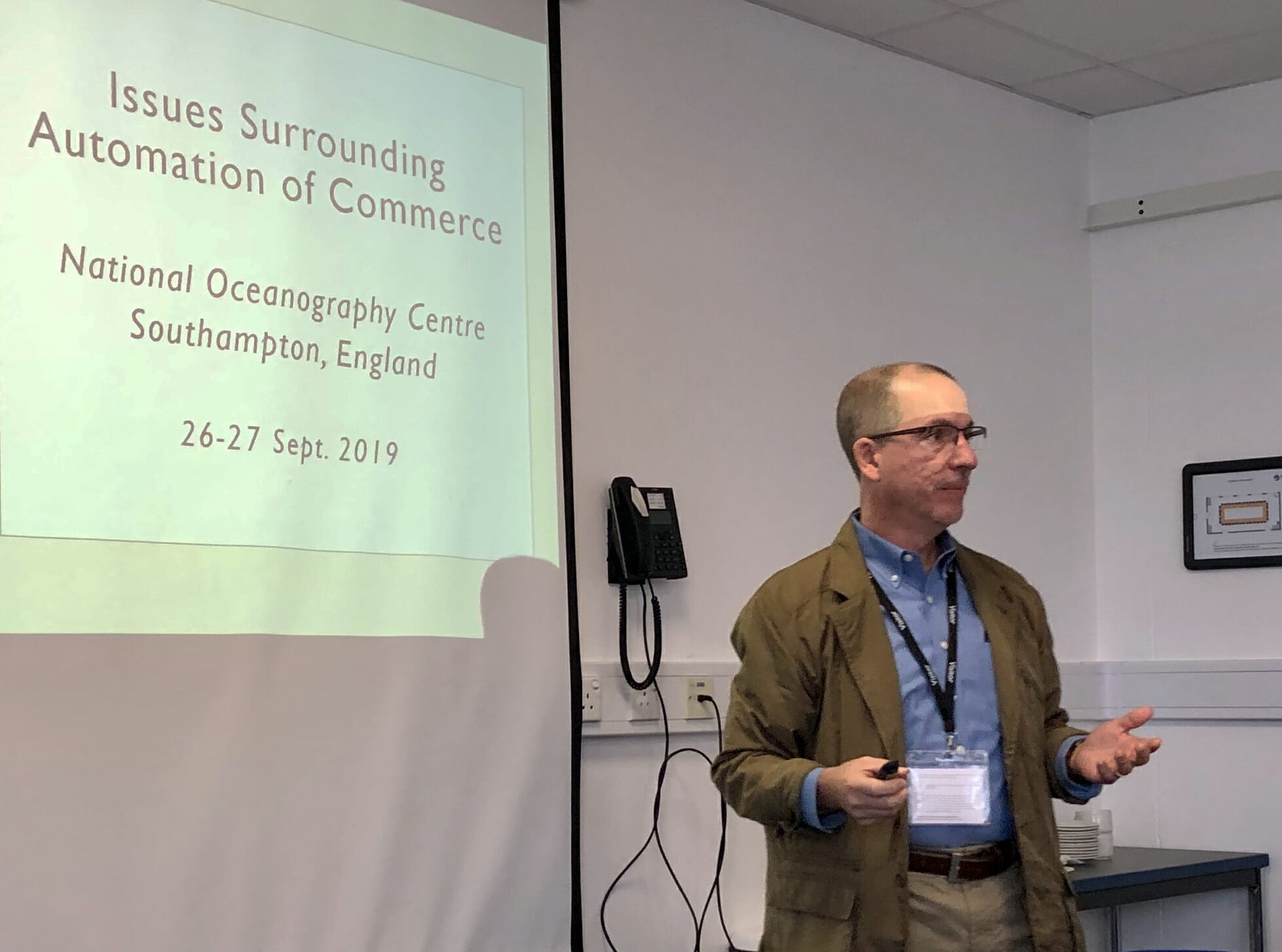 David Sharpe Presents at International Maritime Conference in England ...